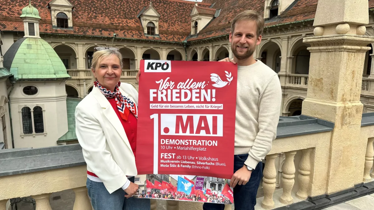 „Vor allem: Frieden“: KPÖ präsentiert Schwerpunkte rund um den 1. Mai