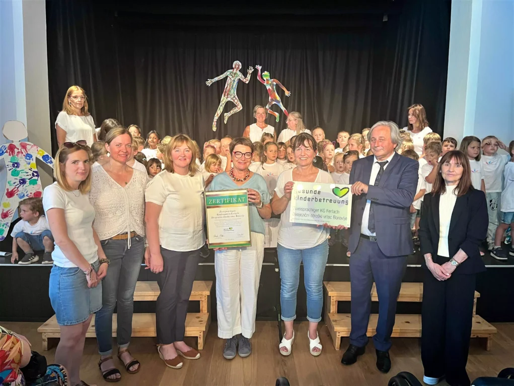 Zweisprachiger Kindergarten Ferlach erhielt Auszeichnung des Landes