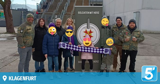 Gemeinsam stark: „Soldaten mit Herz“ beim SK Austria Klagenfurt