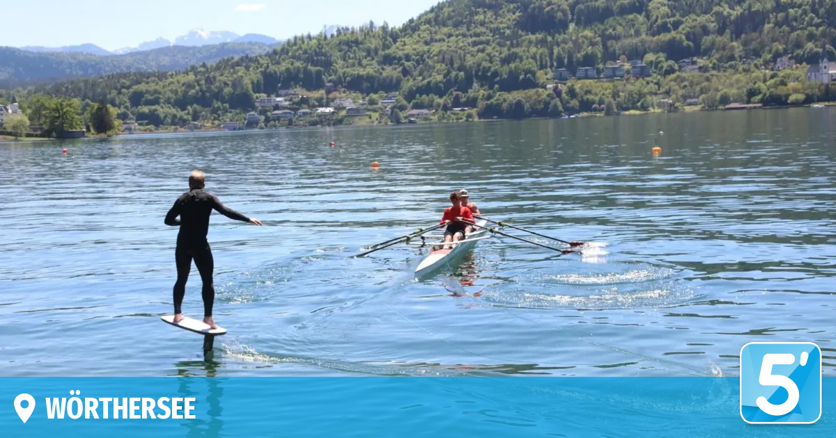 Surfen ohne Wellen: Am Wörthersee wurde am Wochenende „gepumpt“